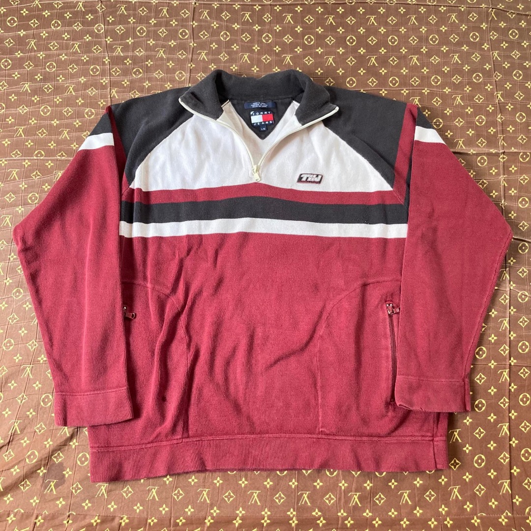 Vintage Tommy Hilfiger half zip sweater on Carousell