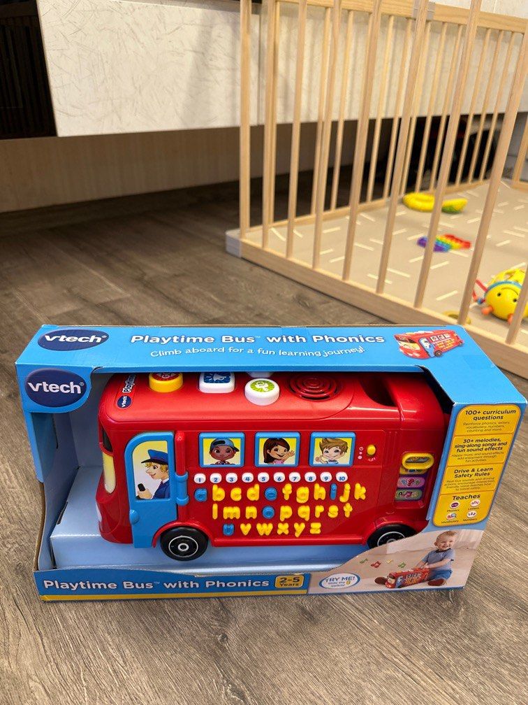 vtech Playtime Bus with Phonics - Infant Toy, Babies & Kids, Infant ...