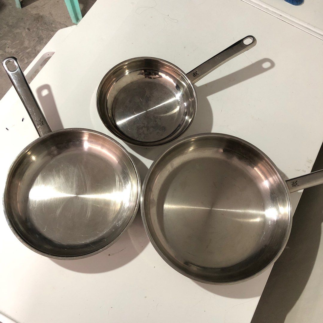 WMF Transtherm Stainless Steel Frying Pans 18/10, Furniture & Home ...