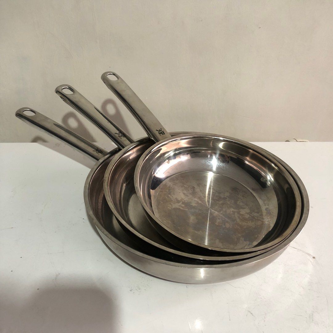WMF Transtherm Stainless Steel Frying Pans 18/10, Furniture & Home ...