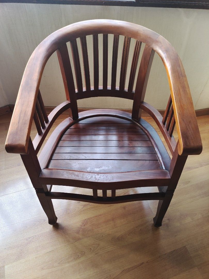 Wooden Chair, Furniture & Home Living, Furniture, Chairs on Carousell