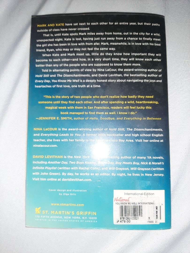 You Know Me Well by David Levithan & Nina LaCour, Hobbies & Toys, Books ...