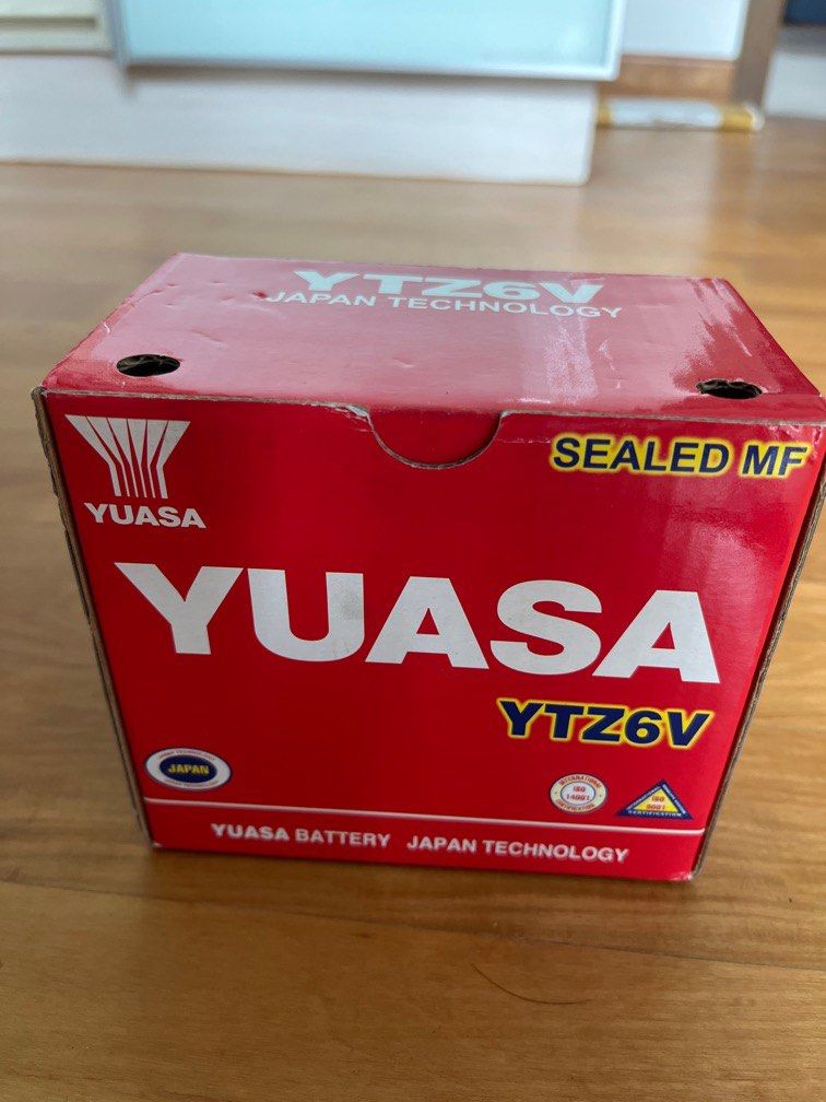 YUASA YTZ6V new battery (motorcycle or scooter), Motorcycles ...
