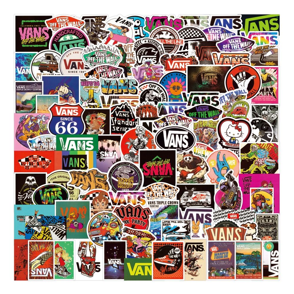 100pcs VANS FANS 2 Vinyl Decal graffiti STICKERS bomb for laptop ...