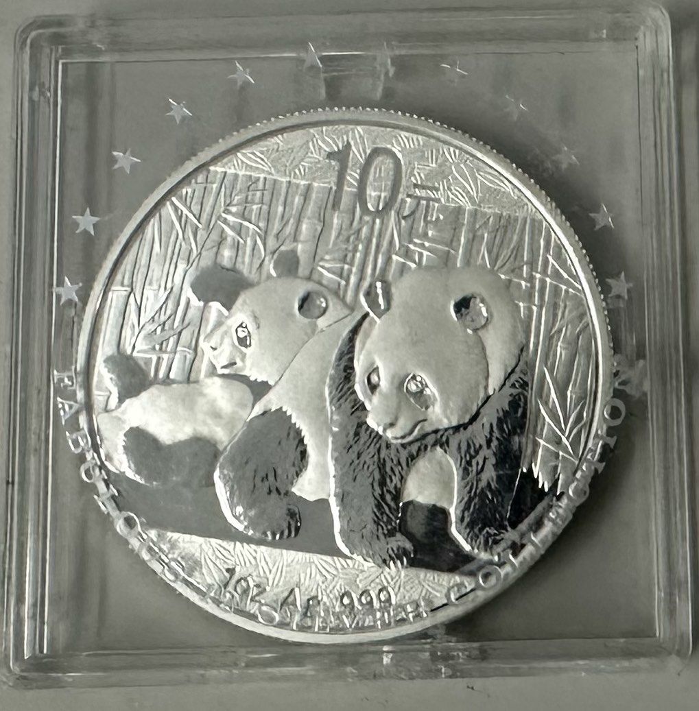 10 YUAN CHINA PANDA 1Oz .999 Silver proof coin., Hobbies & Toys ...