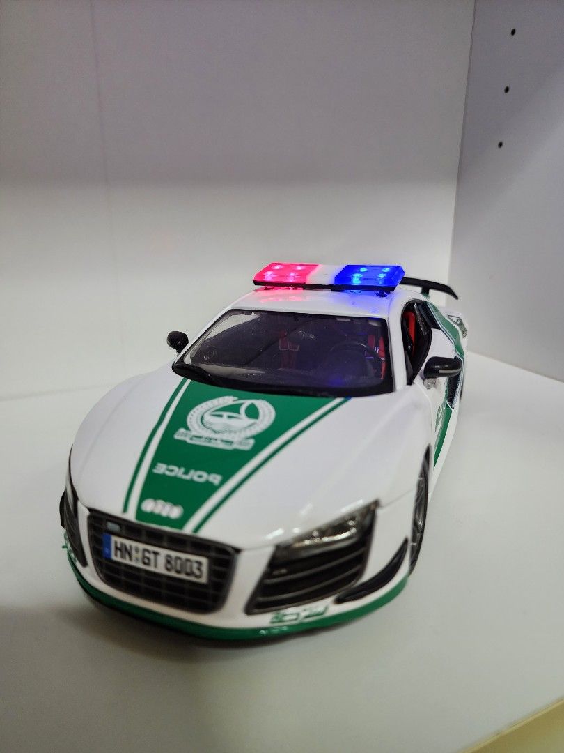 1/18 AUDI R8 DUBAI POLICE CAR WITH LED, Hobbies & Toys, Toys & Games on ...