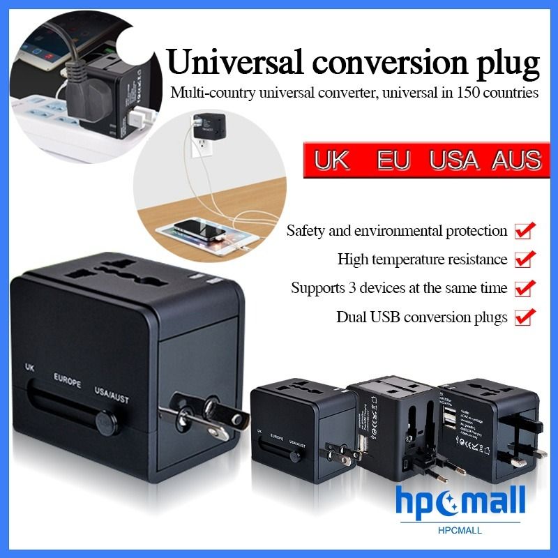 2.1A Fast-Charging Universal Travel Adapter Universal Compact Travel ...