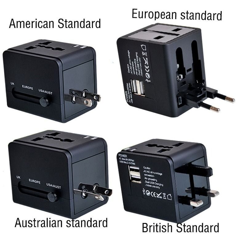 2.1A Fast-Charging Universal Travel Adapter Universal Compact Travel ...
