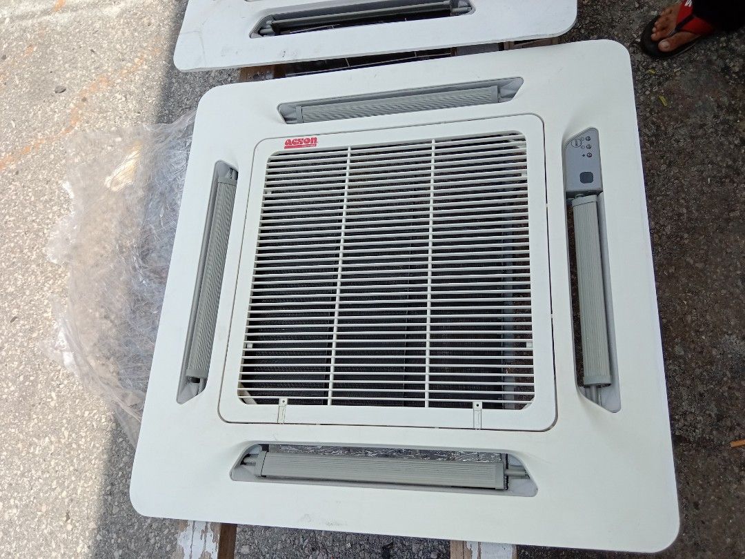 2.5hp Acson Ceiling Cassette Aircond Z046, TV & Home Appliances, Air ...