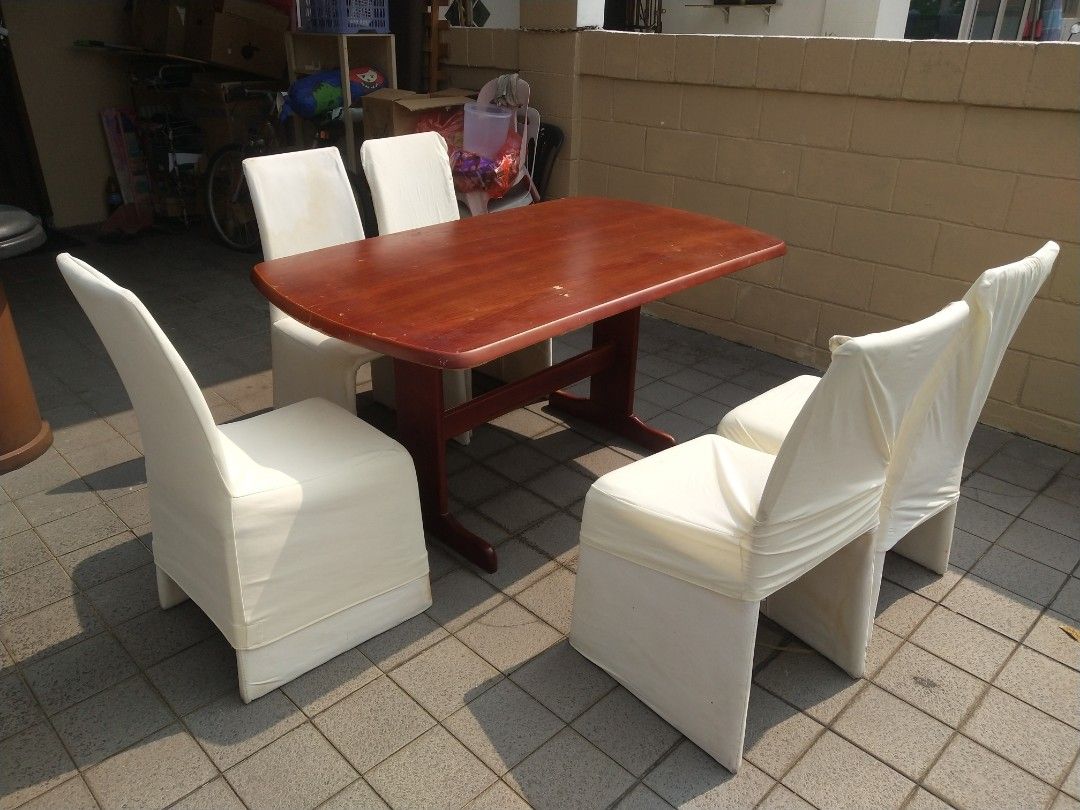 3x5ft Dining Table & 6 Chairs/ MEJA MAKAN+6 KERUSI Dinning Dinner Diner ...