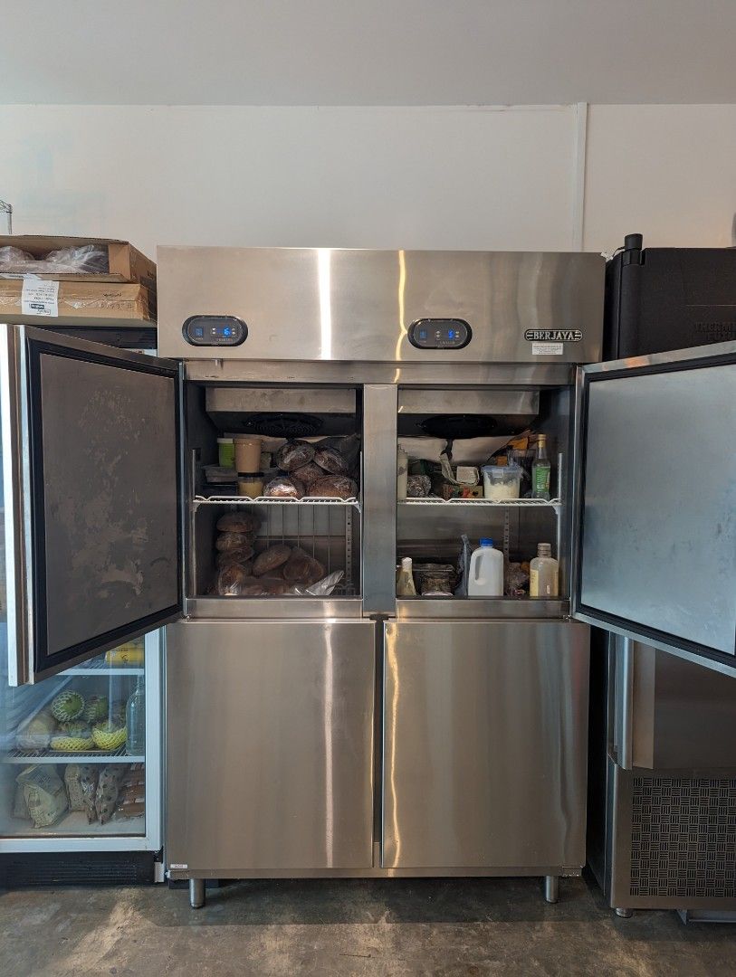 4 door upright commercial Chiller and freezer combo, TV & Home ...