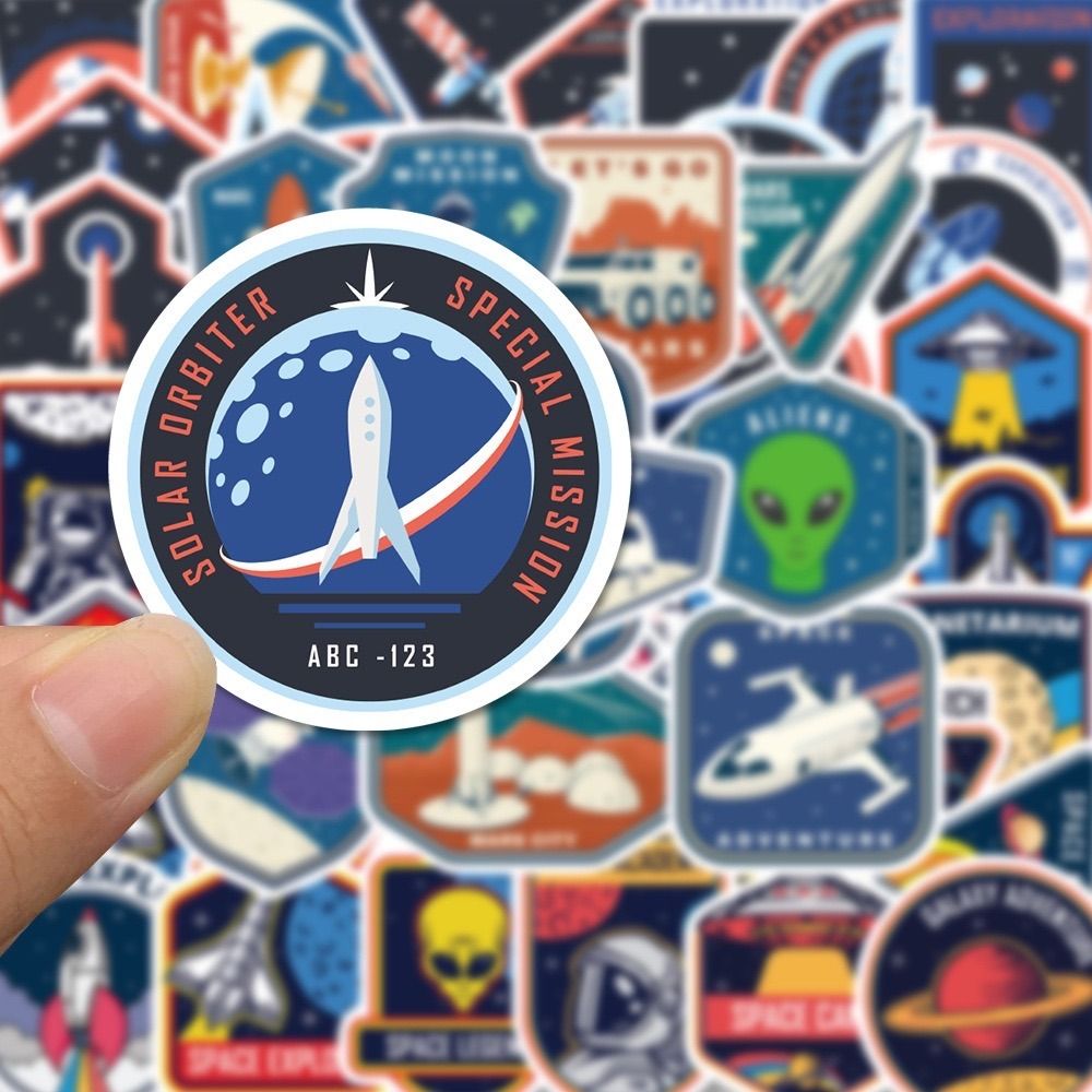 50pcs NASA SPACE LOGO Vinyl Decal graffiti STICKERS bomb for laptop ...