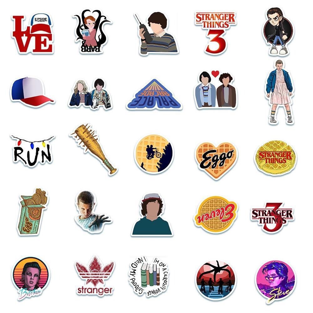 50pcs STRANGER THINGS 3 Vinyl Decal graffiti STICKERS bomb for laptop ...