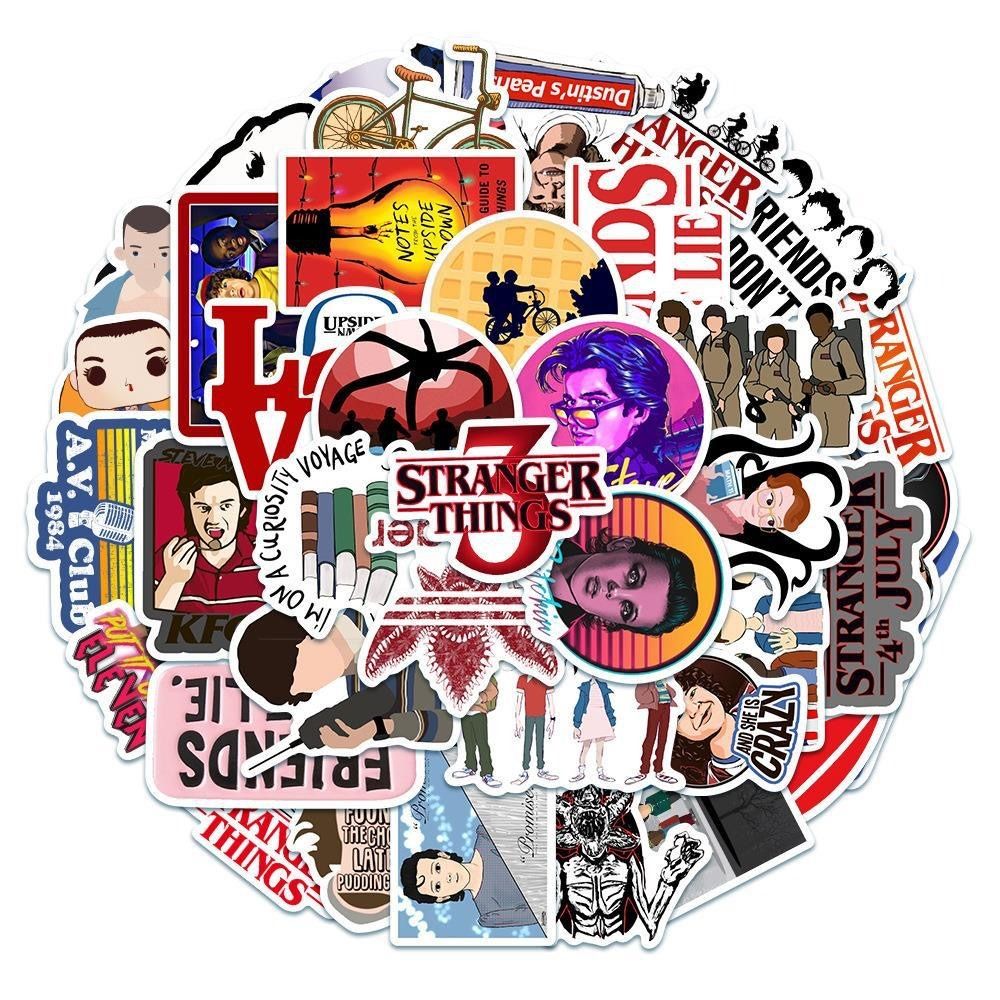50pcs STRANGER THINGS 3 Vinyl Decal graffiti STICKERS bomb for laptop ...