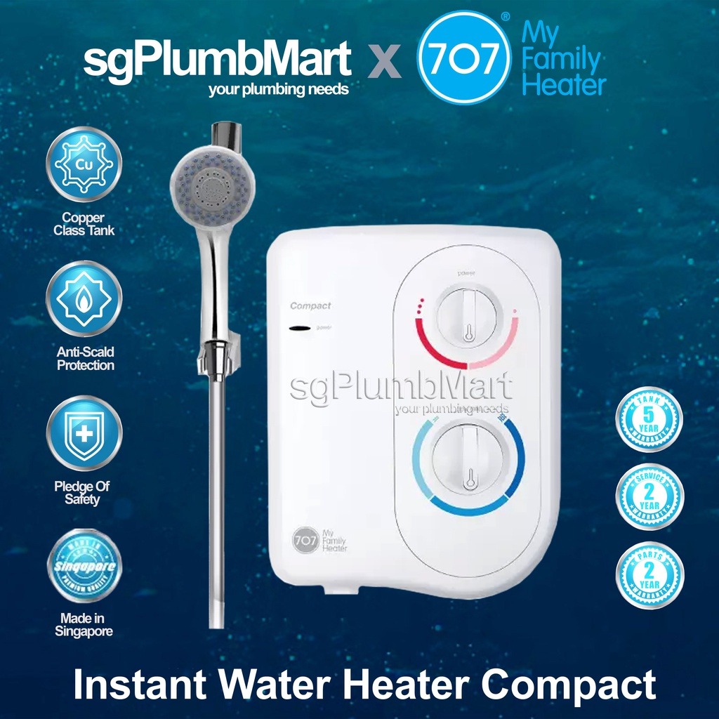 707 Compact Instant Water Heater, TV & Home Appliances, Water Heater ...