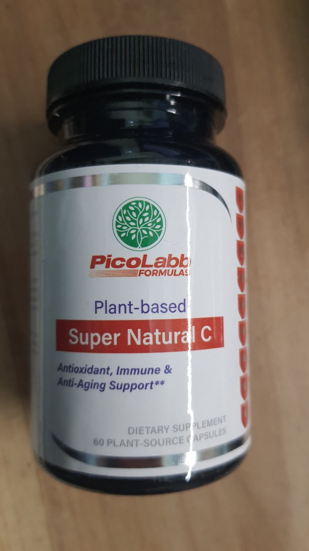 原装 全新 PicoLabb Super Natural C 天然有機维他命C Plant –based 60粒装 vitamin C, 健康 ...