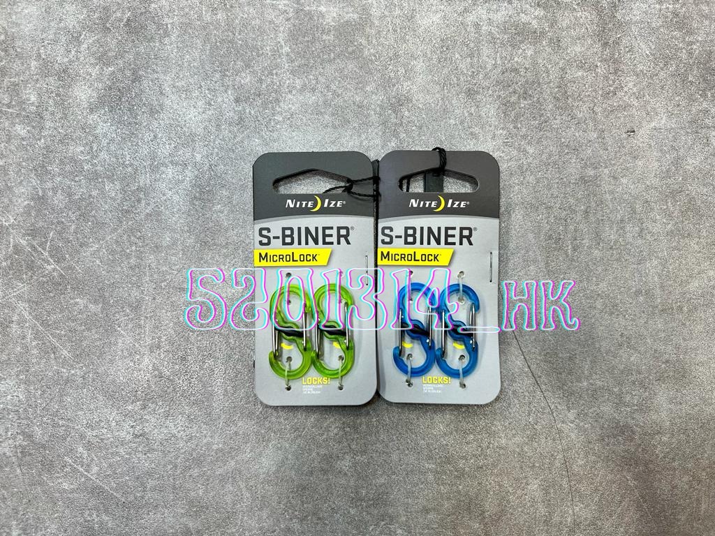 【全新 門市現貨】Nite Ize S-Biner® MicroLock® Aluminum (2pack) 迷你8字帶鎖鋁扣 (兩個裝 ...
