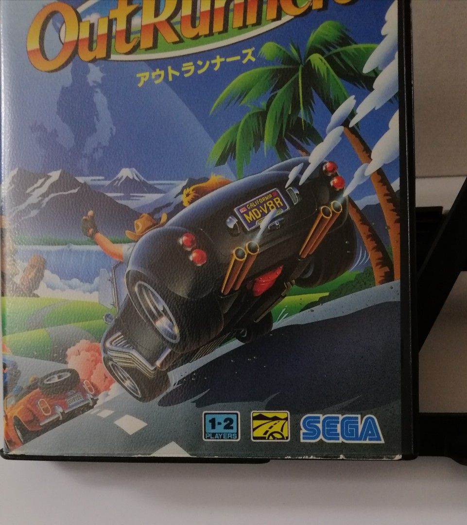 世嘉五代 Sega MD Mega Drive Outrunners 封面有破損 欠說明書, 興趣及遊戲, 玩具 & 遊戲類 - Carousell