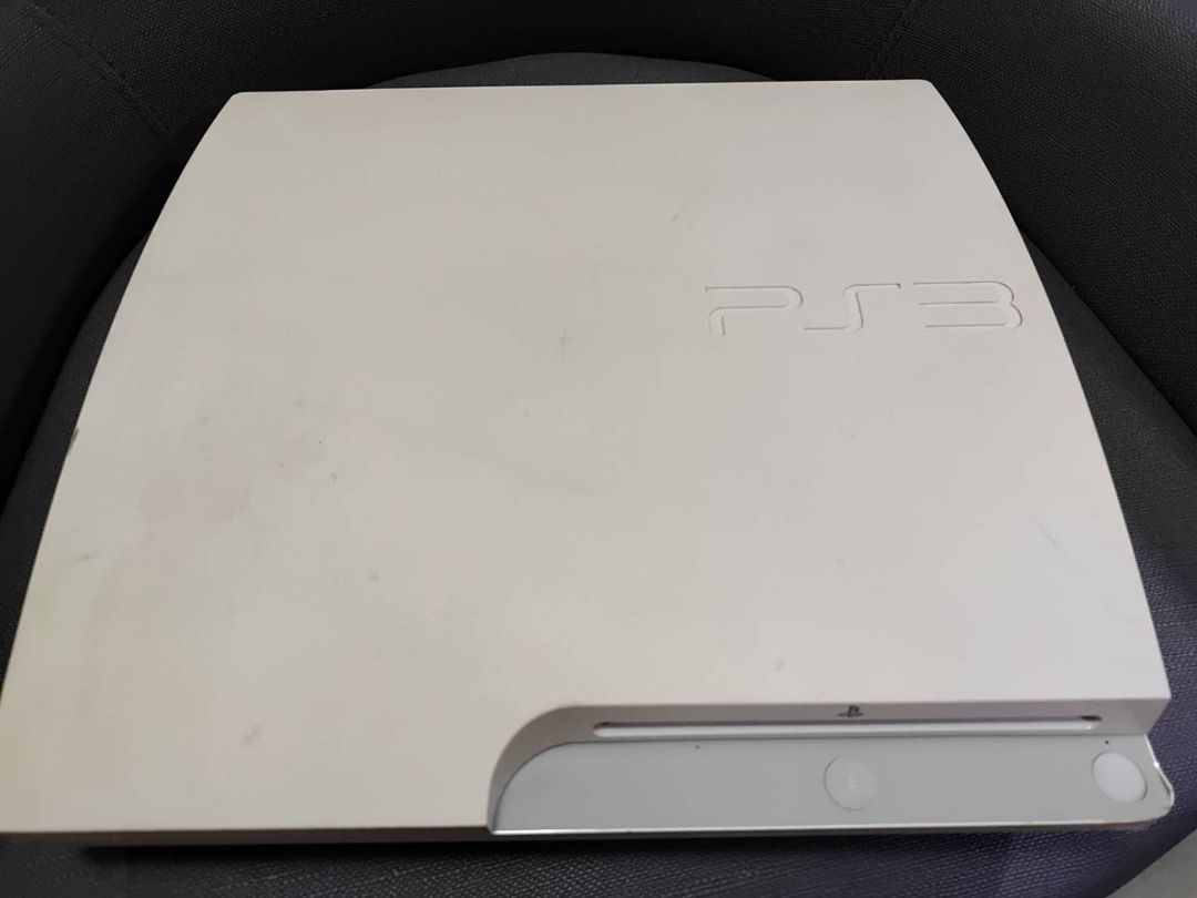 稀少款 sony PS3主機 零件機CECH-3007B 白 有硬碟 HDMI故障 更新失敗 可過電, 電玩遊戲相關, 電玩主機, PlayStation在旋轉拍賣