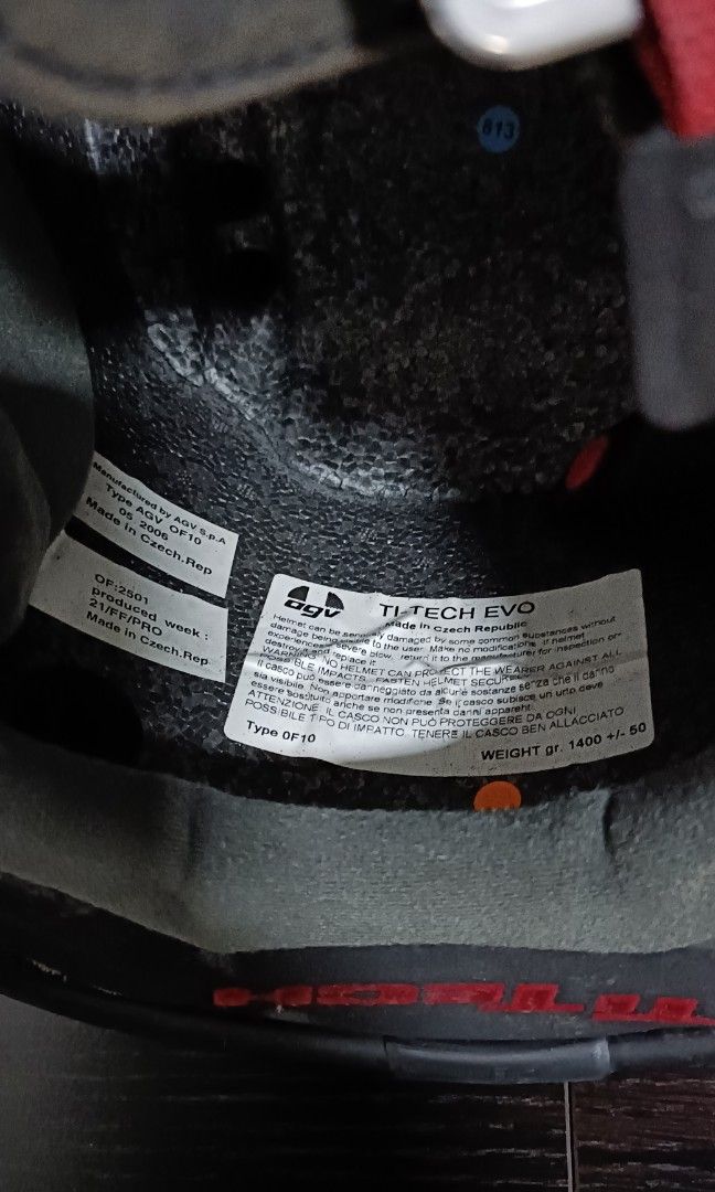 AGV Ti-tech helmet, Motorcycles, Motorcycle Apparel on Carousell