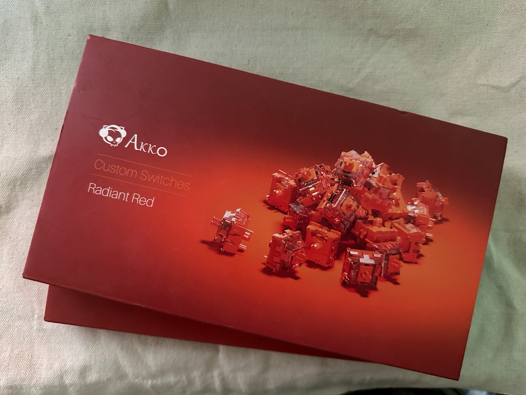 Akko CS Radiant Red Switch (2 Sets), Computers & Tech, Parts ...