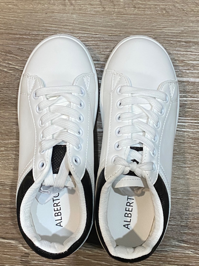 Alberto Shoes Ivana White Sneakers Rubber Shoes, Women's Fashion ...