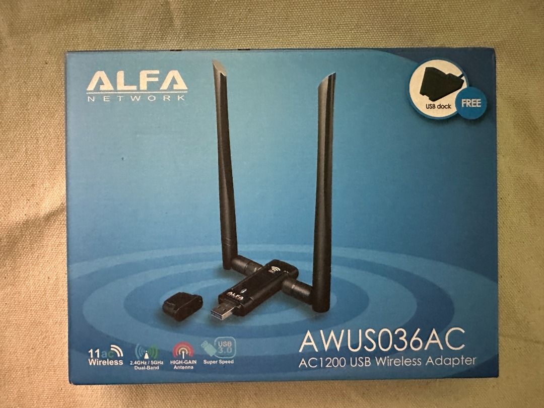 ALFA Network AWUS036AC Long-Range Wide-Coverage Dual-Band AC1200 USB ...