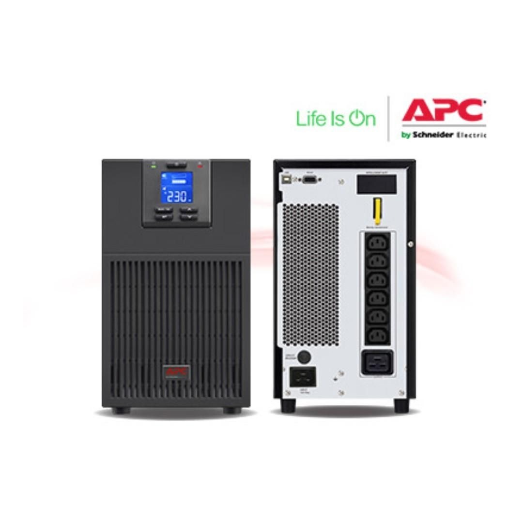 APC Easy UPS On-Line, 3kVA/2700W, Tower, 230V, 6x IEC C13 + 1x IEC C19 outlets UPS, Computers ...