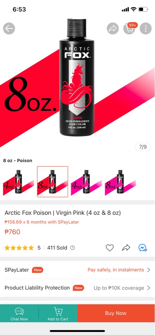 Arctic Fox Poison 8 oz (SET of 2), Beauty & Personal Care, Hair on ...