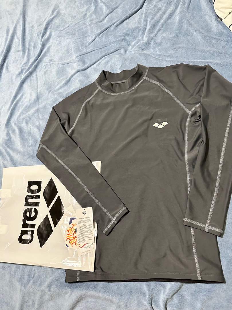 Arena Classic Rashguard, Men's Fashion, Tops & Sets, Swim Top & Rash ...