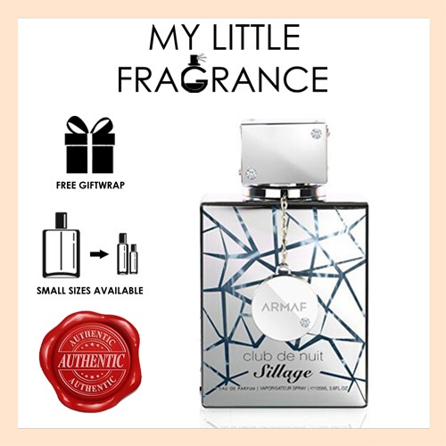 Armaf Club de Nuit Sillage EDP (5ml/10ml/105ml) Creed Silver Mountain ...