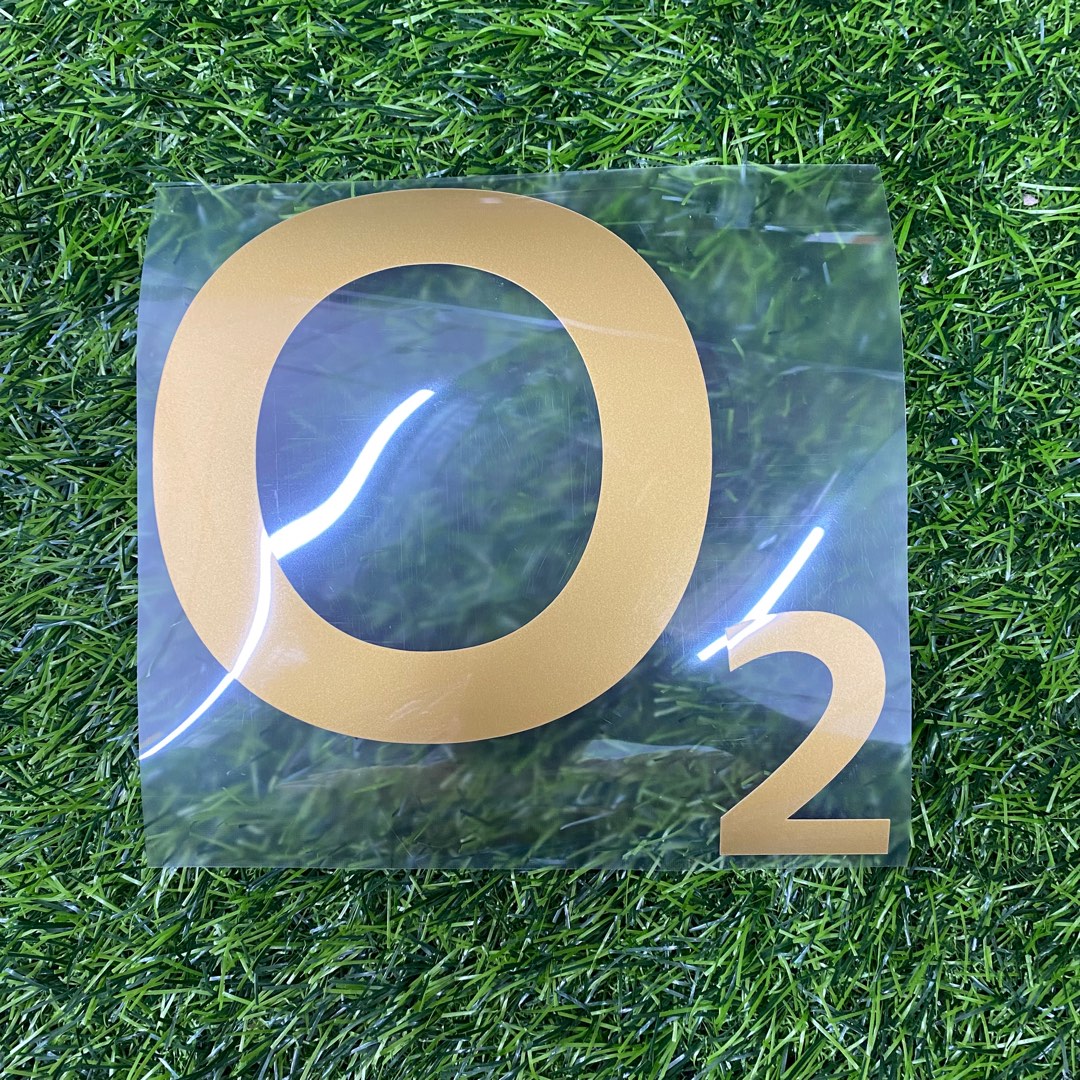 arsenal sponsor O2 gold for 2006 jersey iron on, Sports Equipment ...