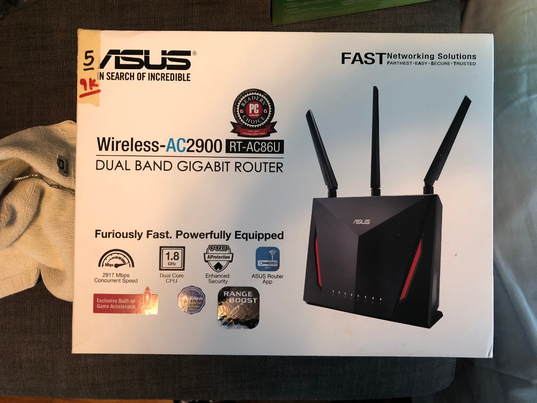 RUSH ASUS AC2900 WiFi Gigabit Router, Computers & Tech, Parts ...