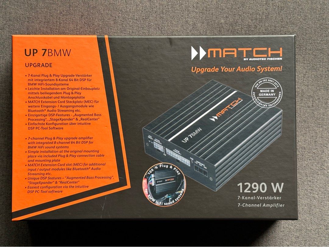 Audiotec Fischer Match UP 7BMW, Car Accessories, Electronics & Lights ...