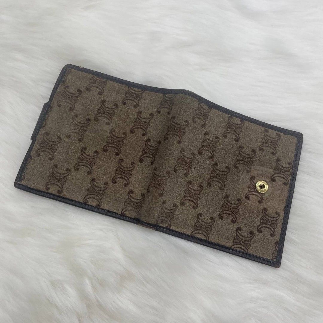 [AUTHENTIC & RARE COLLECTIBLE] Vintage Celine Carriage Suede Wallet ...