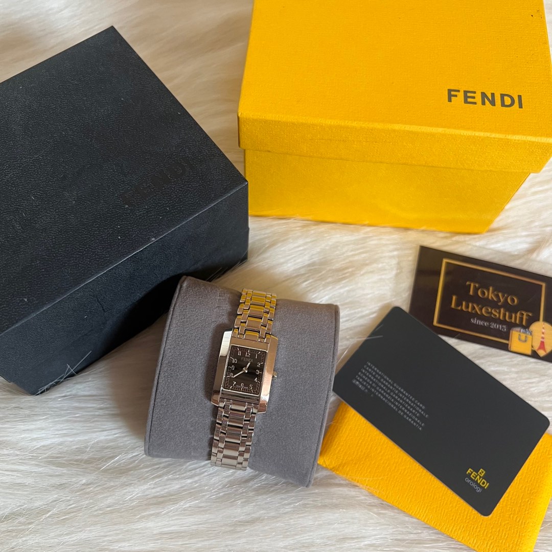 Authentic Preloved Fendi Classico Black Face All Steel Watch, Luxury ...