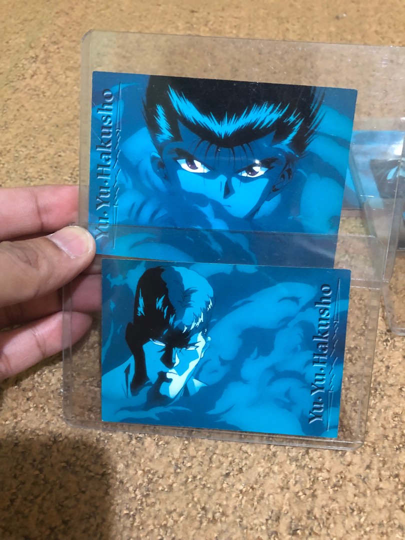 Authentic vintage rare yuyu hakusho ghost fighter character cards set ...