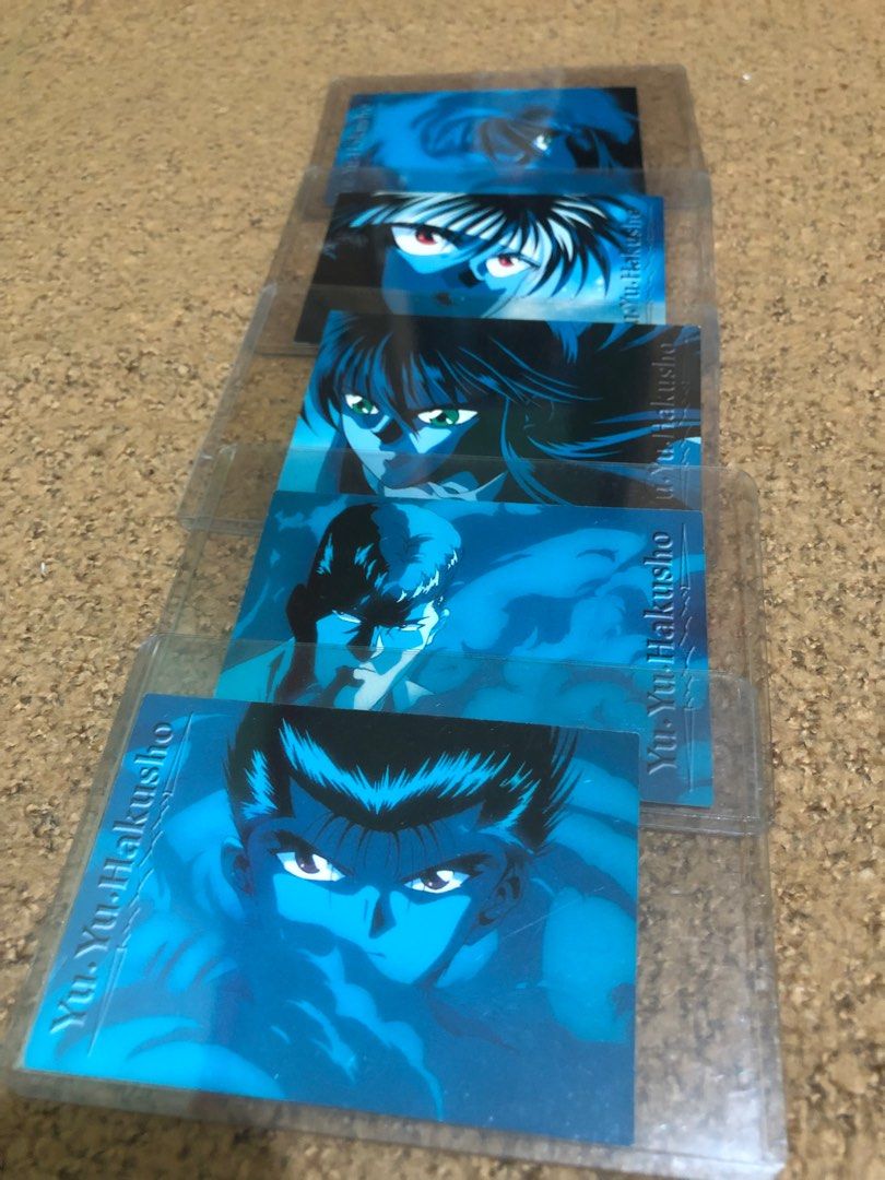 Authentic vintage rare yuyu hakusho ghost fighter character cards set ...