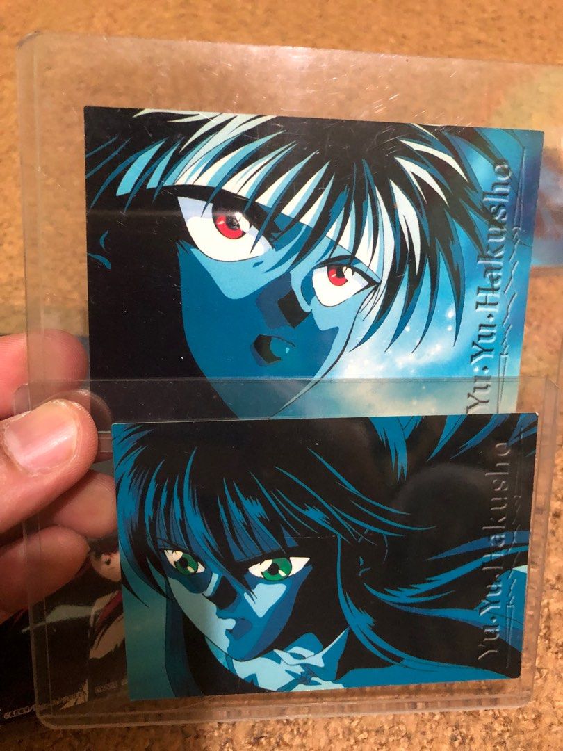 Authentic vintage rare yuyu hakusho ghost fighter character cards set ...