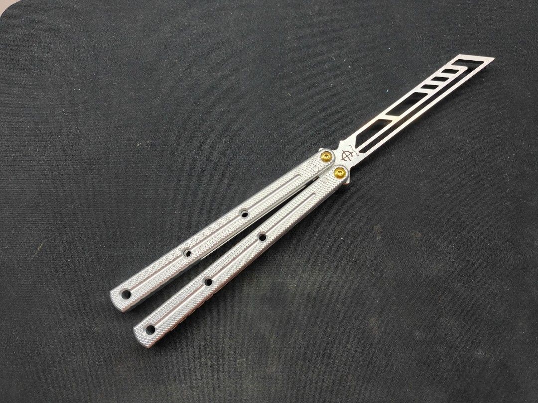 Baliplus Krake Raken v3 7075 gold ti-mod (NEW!) balisong trainer for ...