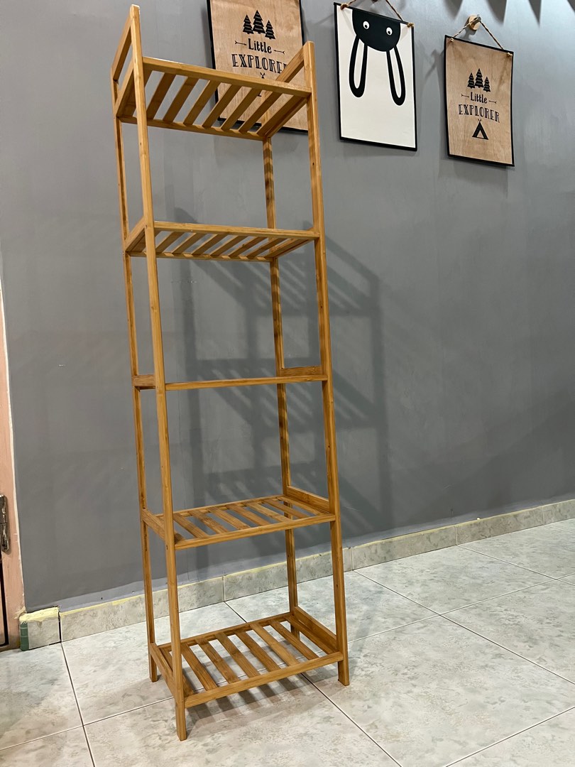 Bamboo Shelf Rack, Furniture & Home Living, Furniture, Shelves ...