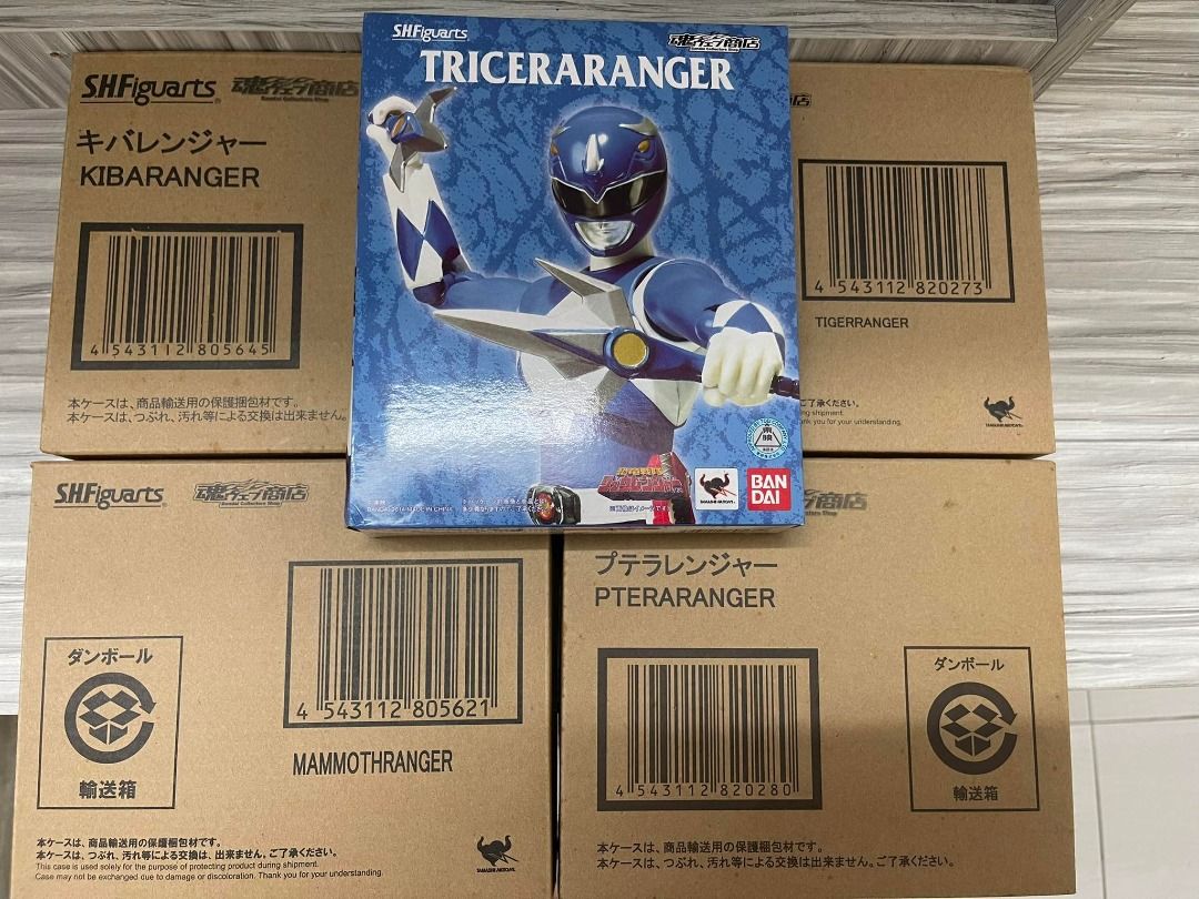 Bandai S.H.Figuarts SHF Mighty Morphin Power Ranger Kiba Ptera Mammoth ...