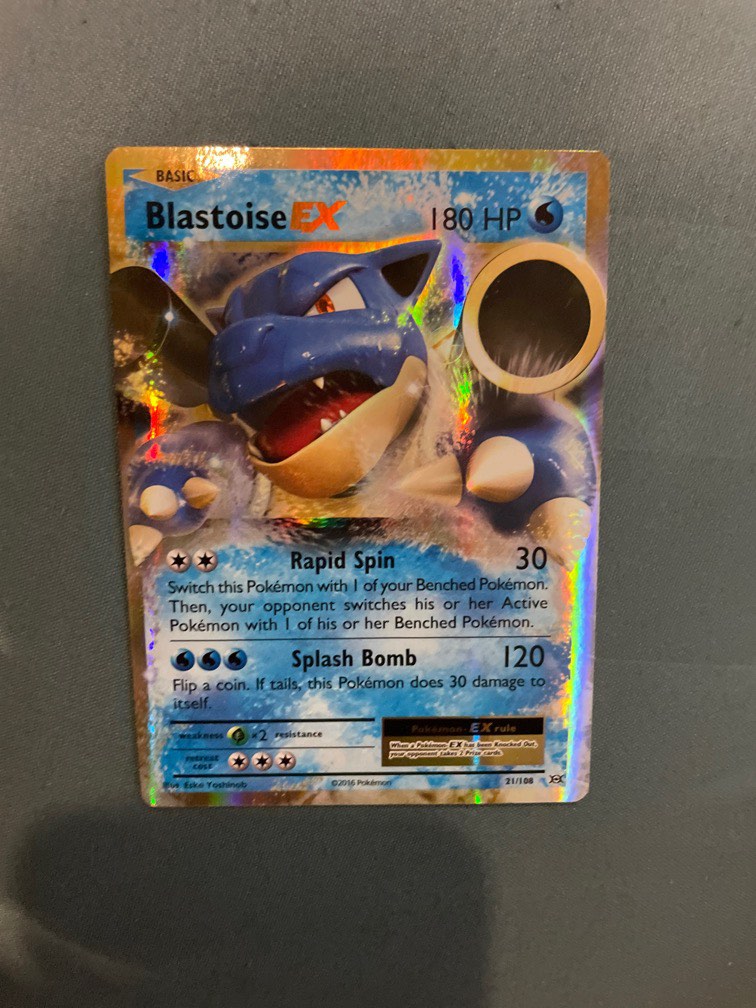 Blastoise EX, Toys & Collectibles, Permainan Papan & Kartu di Carousell