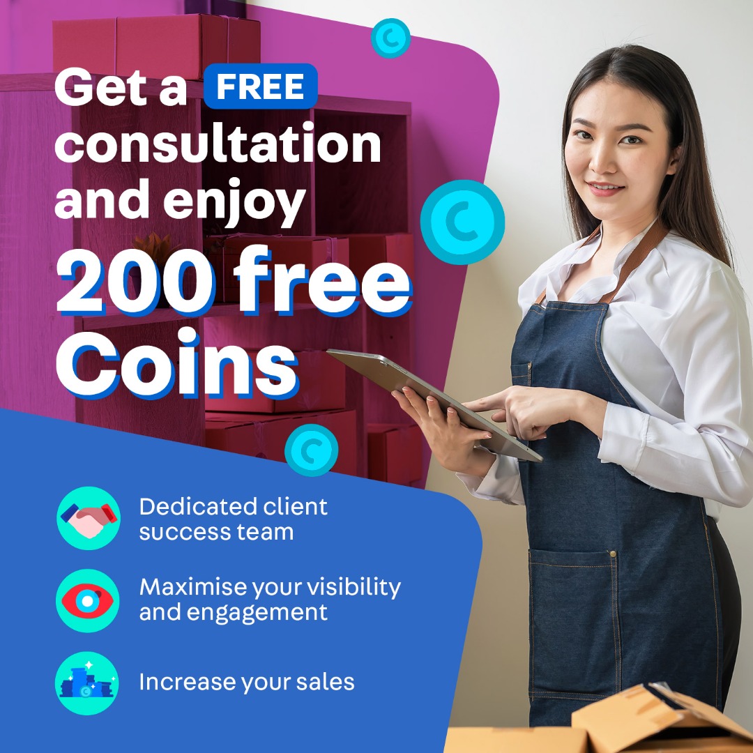 Book a Consultation and Enjoy 200 Free Coins!, Announcements on Carousell