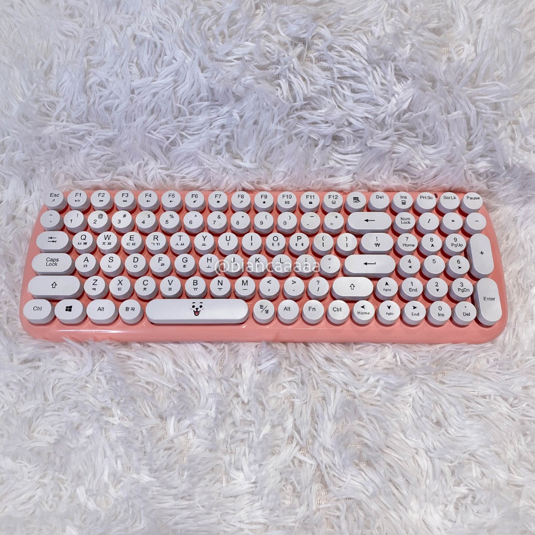 BT21 RJ Wireless Retro Keyboard by Royche, Hobbies & Toys, Memorabilia & Collectibles, K-Wave on ...