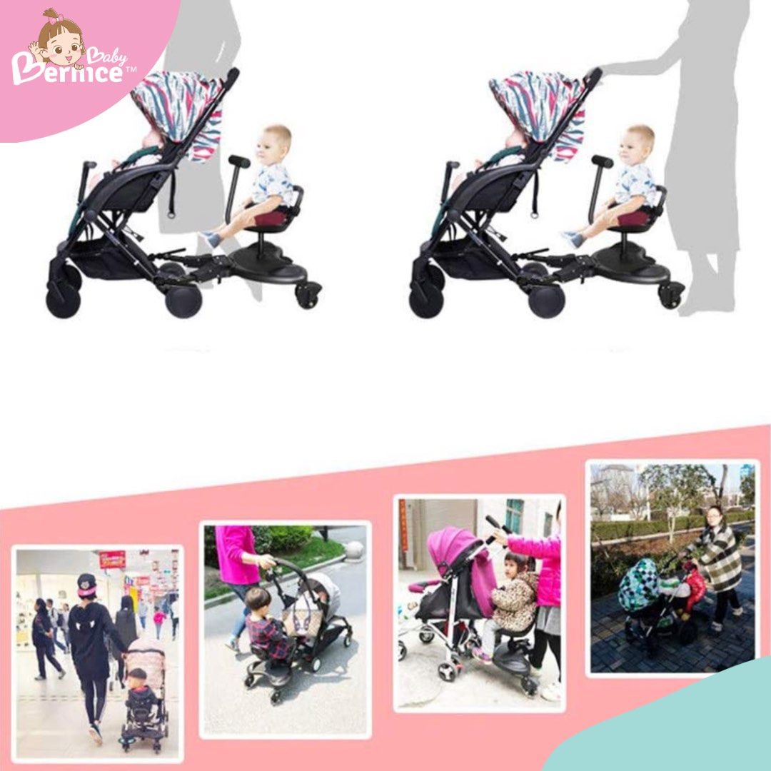 Buggy Board Stroller Standing Board + Saddle | 1- 11years | up to 25kg ...