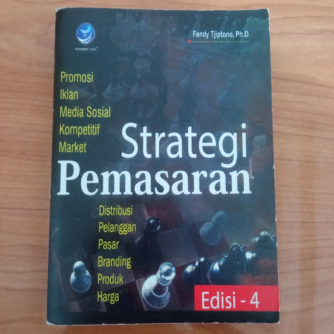[Preloved] Buku Strategi Pemasaran Edisi 4 Keempat Fandy Tjiptono Penerbit ANDI (Komunikasi ...