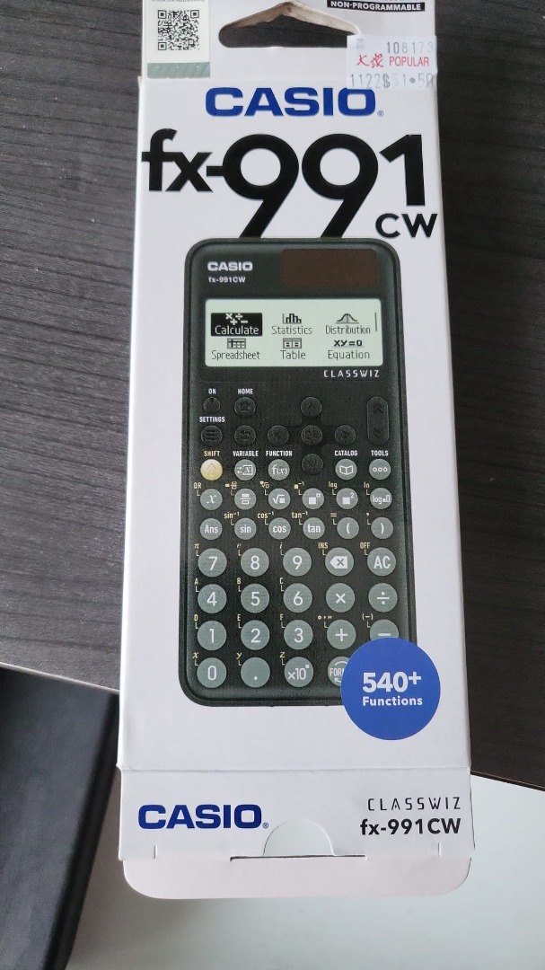Calculator Model (Fx-991 CW), Hobbies & Toys, Stationery & Craft ...