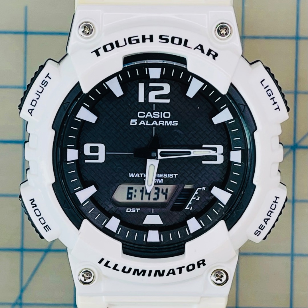 CASIO AQ-S810W ILLUMINATOR | ANALOG-DIGITAL | WATER RESIST 10BAR ...