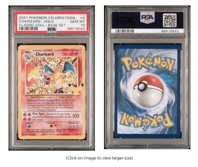 Celebrations Charizard 25th Anniversary PSA 10, Hobbies & Toys, Toys ...